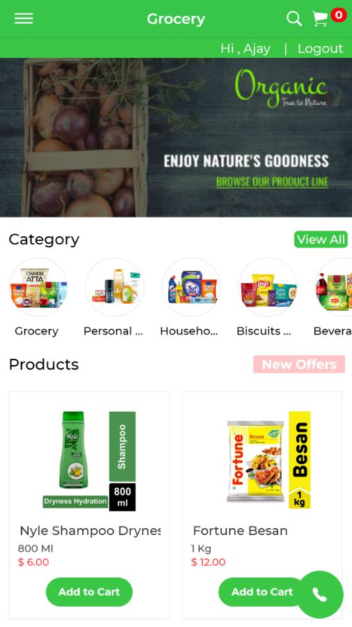 Grocery Android & iOS App with Delivery Boy and Store Manager App by Scurite